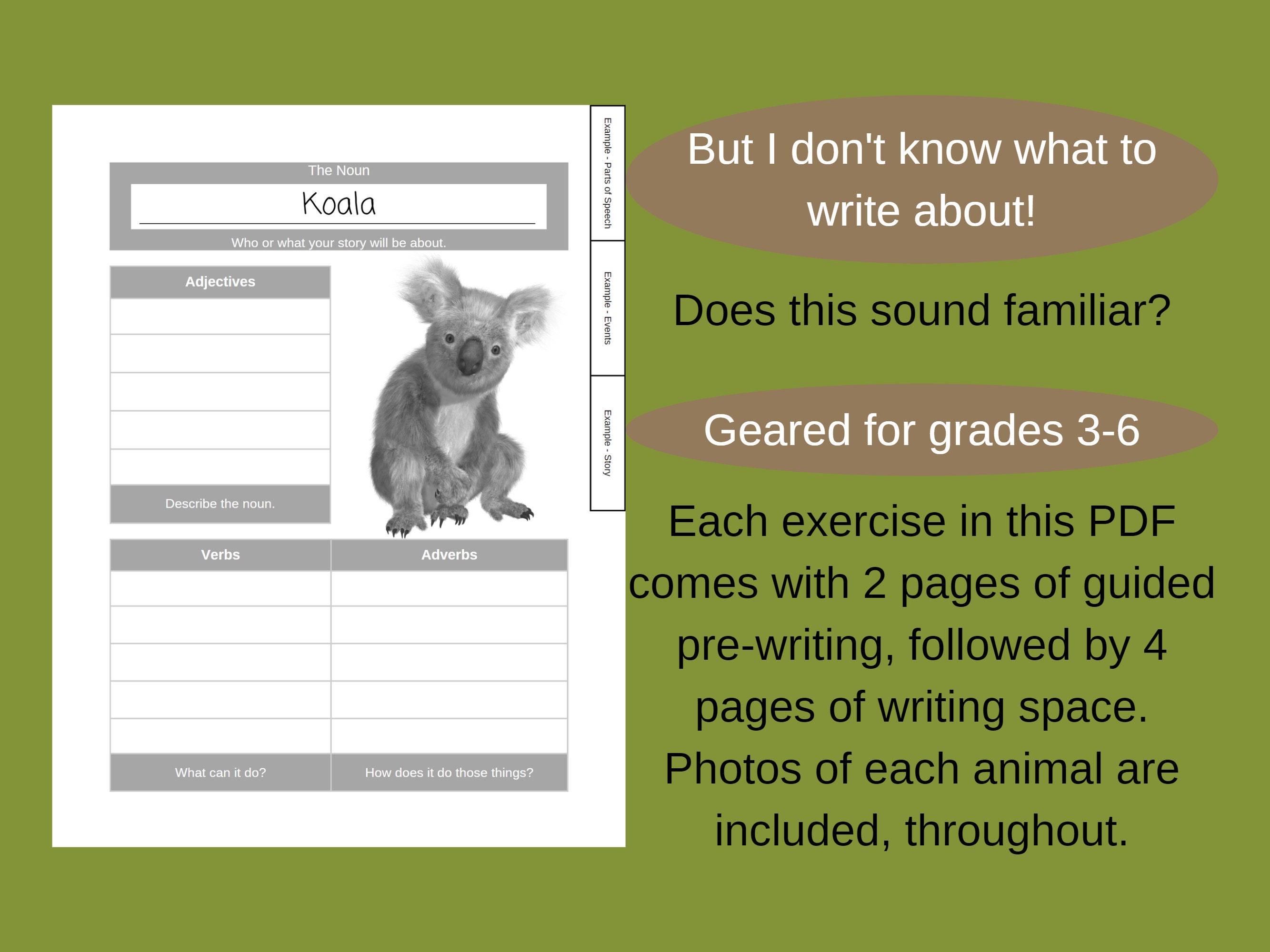 Writing Silly Zoo Animal Stories PDF Template for Kindle Scribe and ...