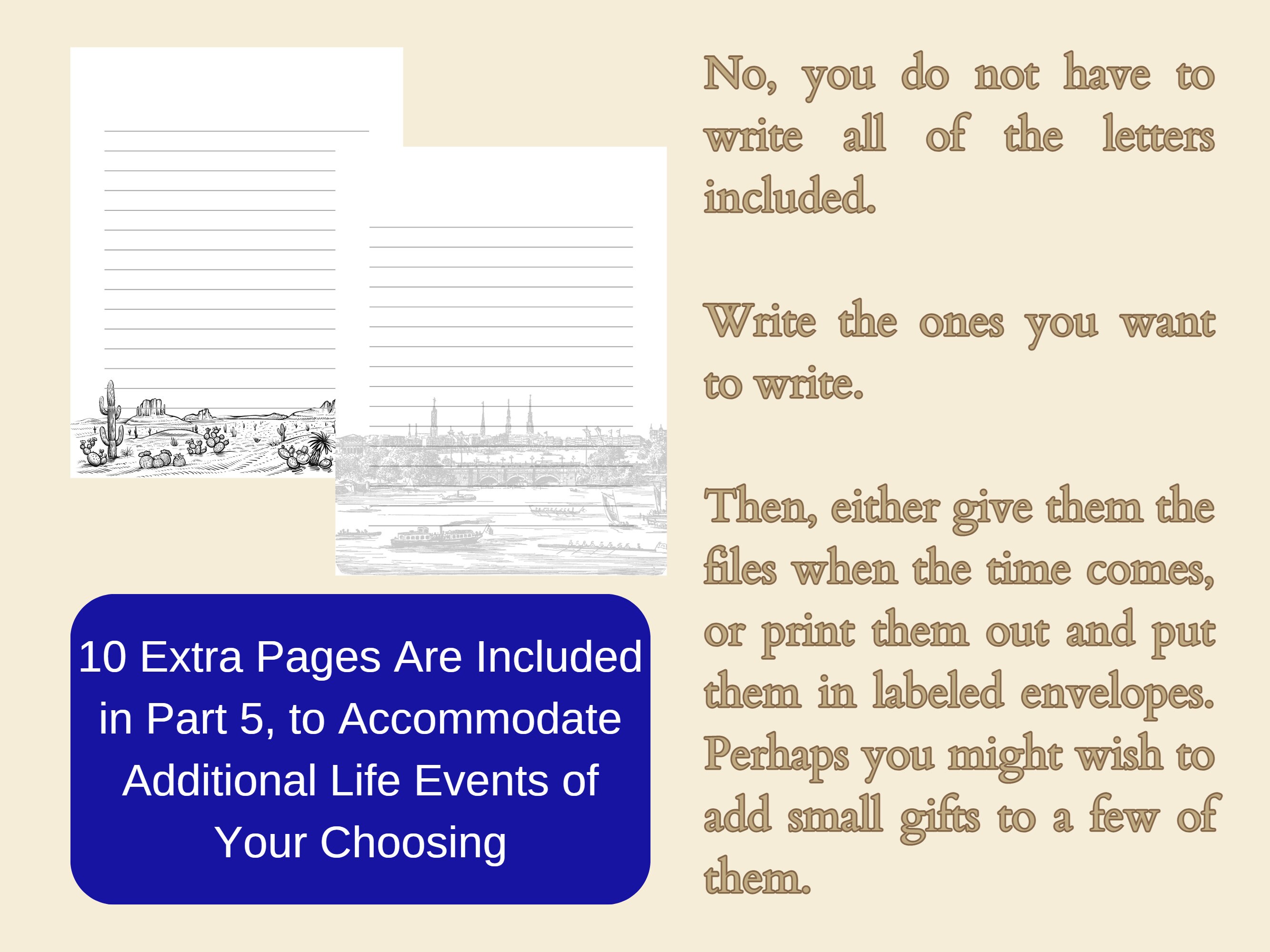 Letters to My Adult Child - PDF Template for Kindle Scribe and ...