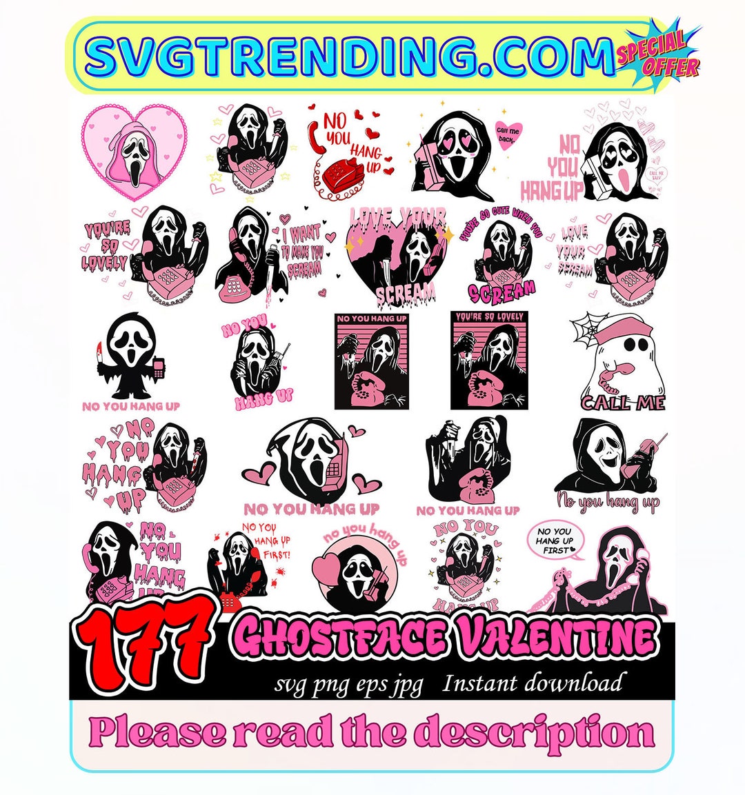 Scream Svg Bundle Ghost Face Svg Scream You Hang up SVG - Etsy Australia