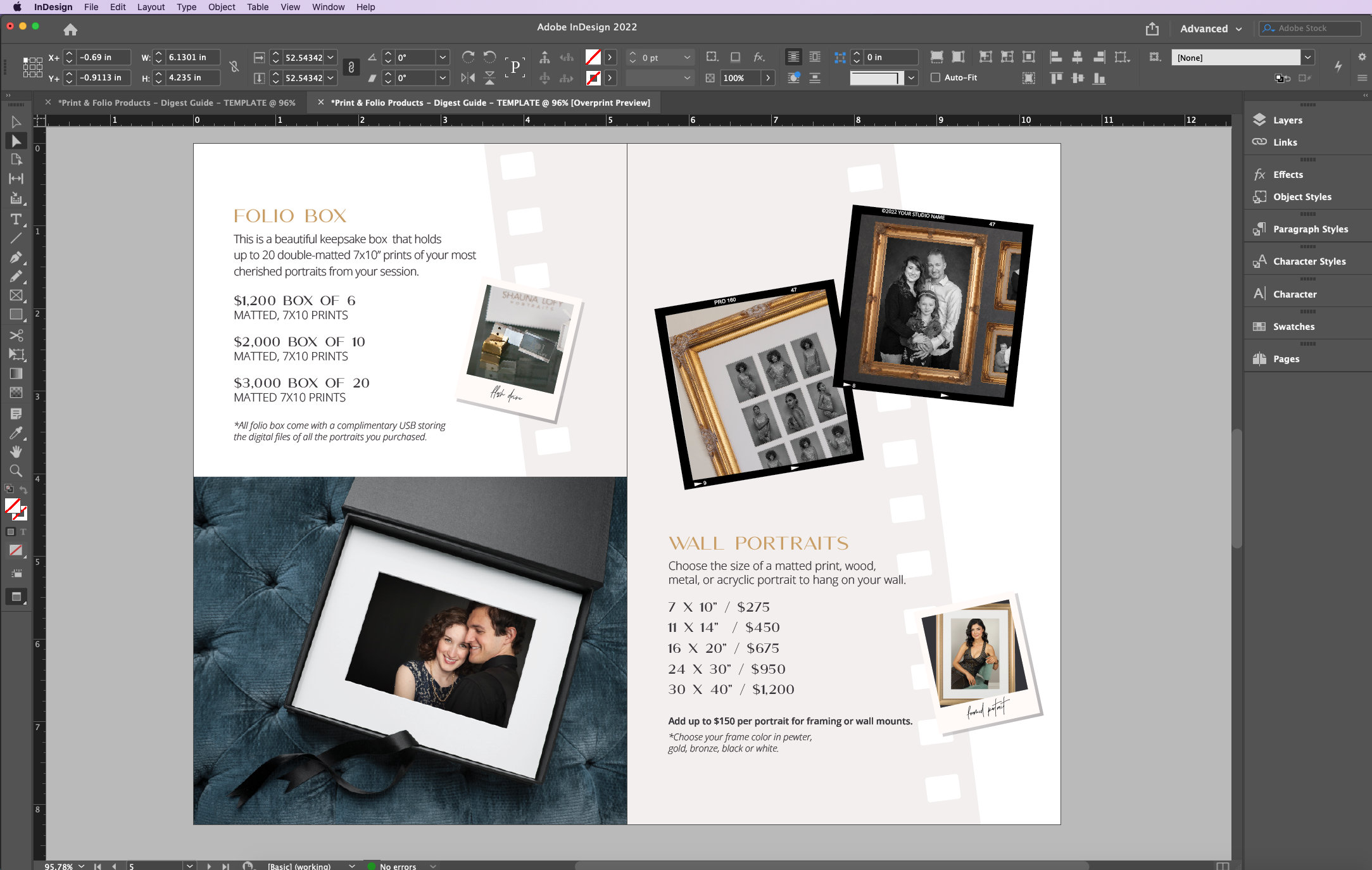 Product Guide Booklet for Indesign & Photoshop - Etsy