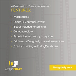 Ad Spaces Template Magazine Add-on for Canva - Etsy