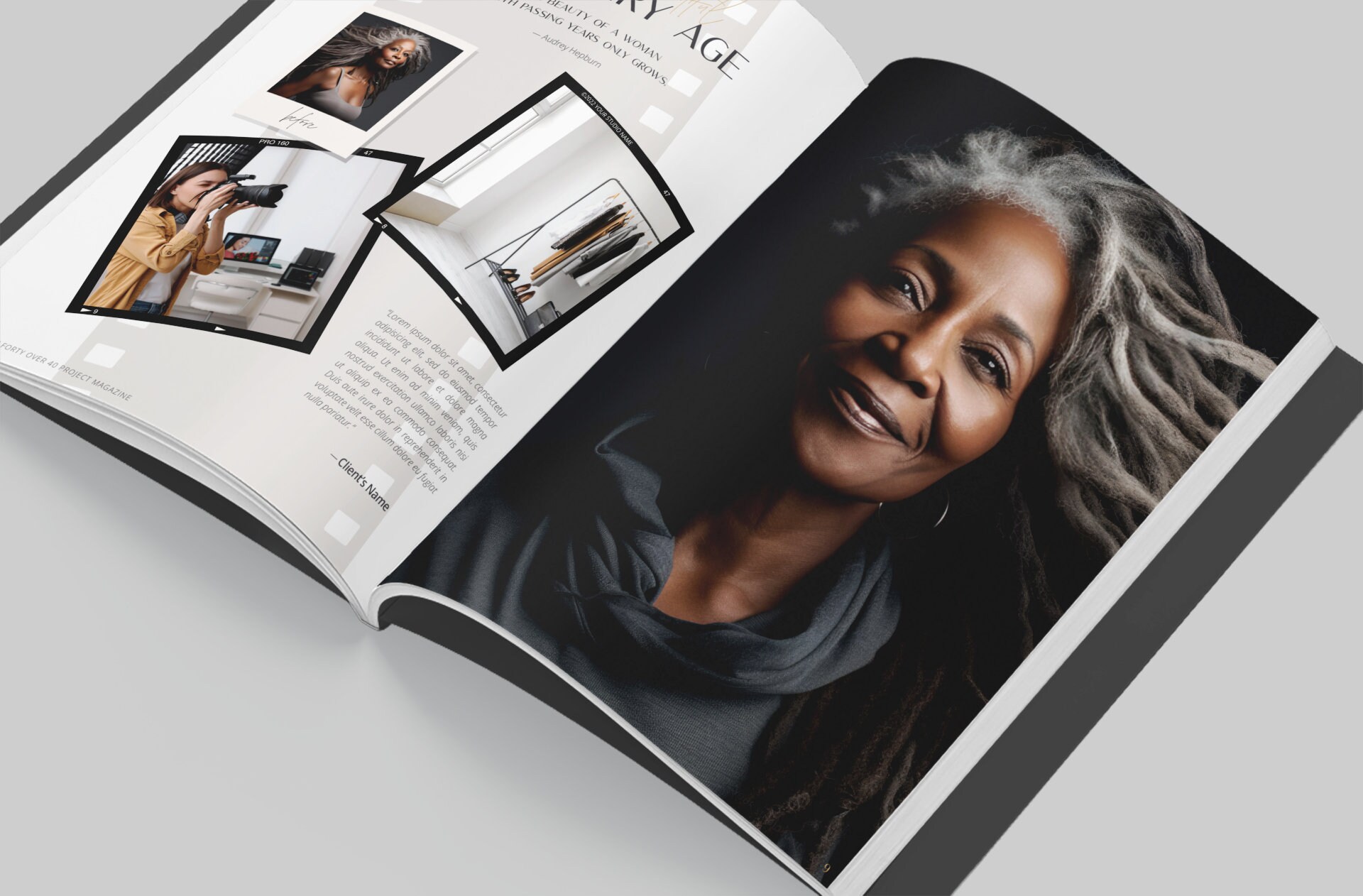 40 Over Forty Magazine Template for Canva - Etsy