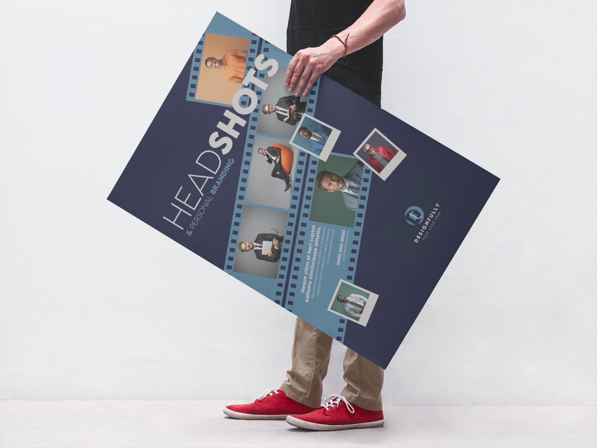 Headshots Marketing Poster Template for Canva - Etsy