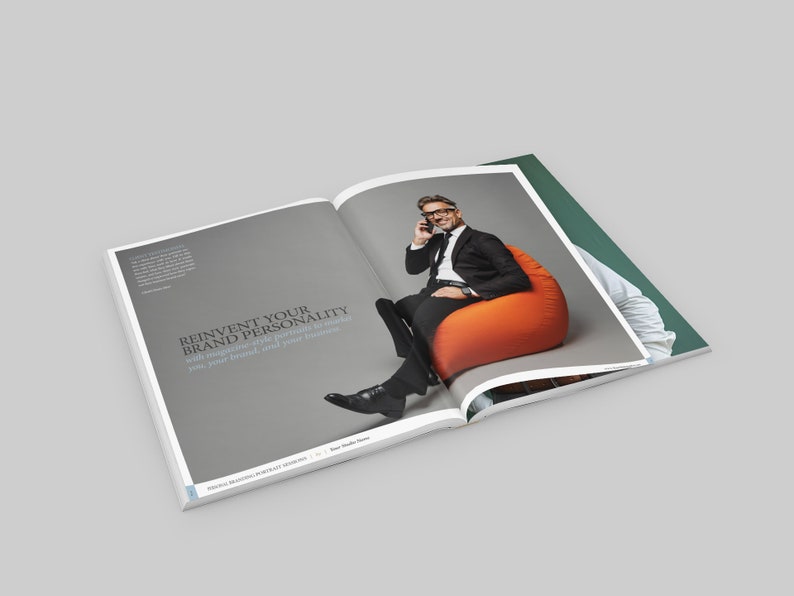 Personal Branding Magazine Template for Canva - Etsy