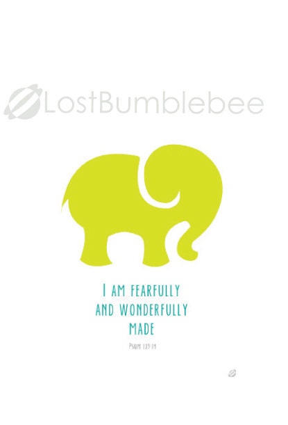 I Am Fearfully and Wonderfully Made, Digital Printable - Etsy