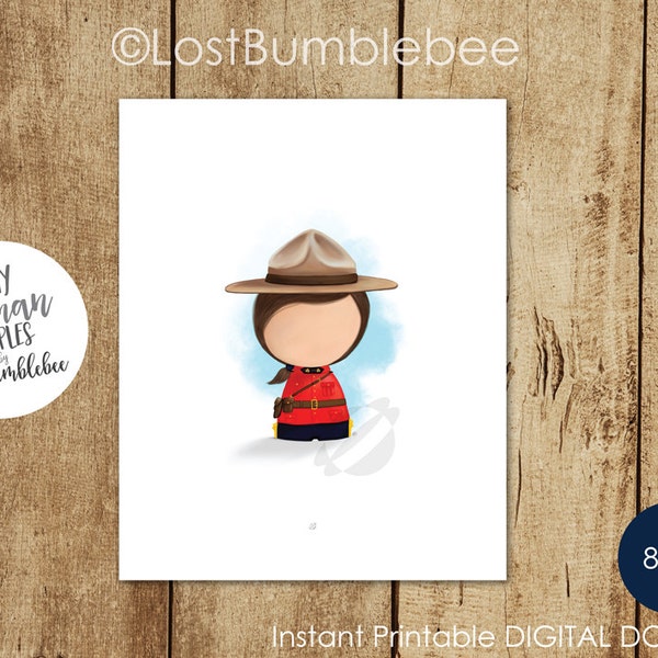 Canadian Mountie Art - Etsy