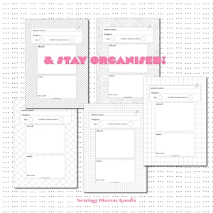 Sewing Pattern Envelope Cover Sheet. Graphics PDF Printable Sewing ...