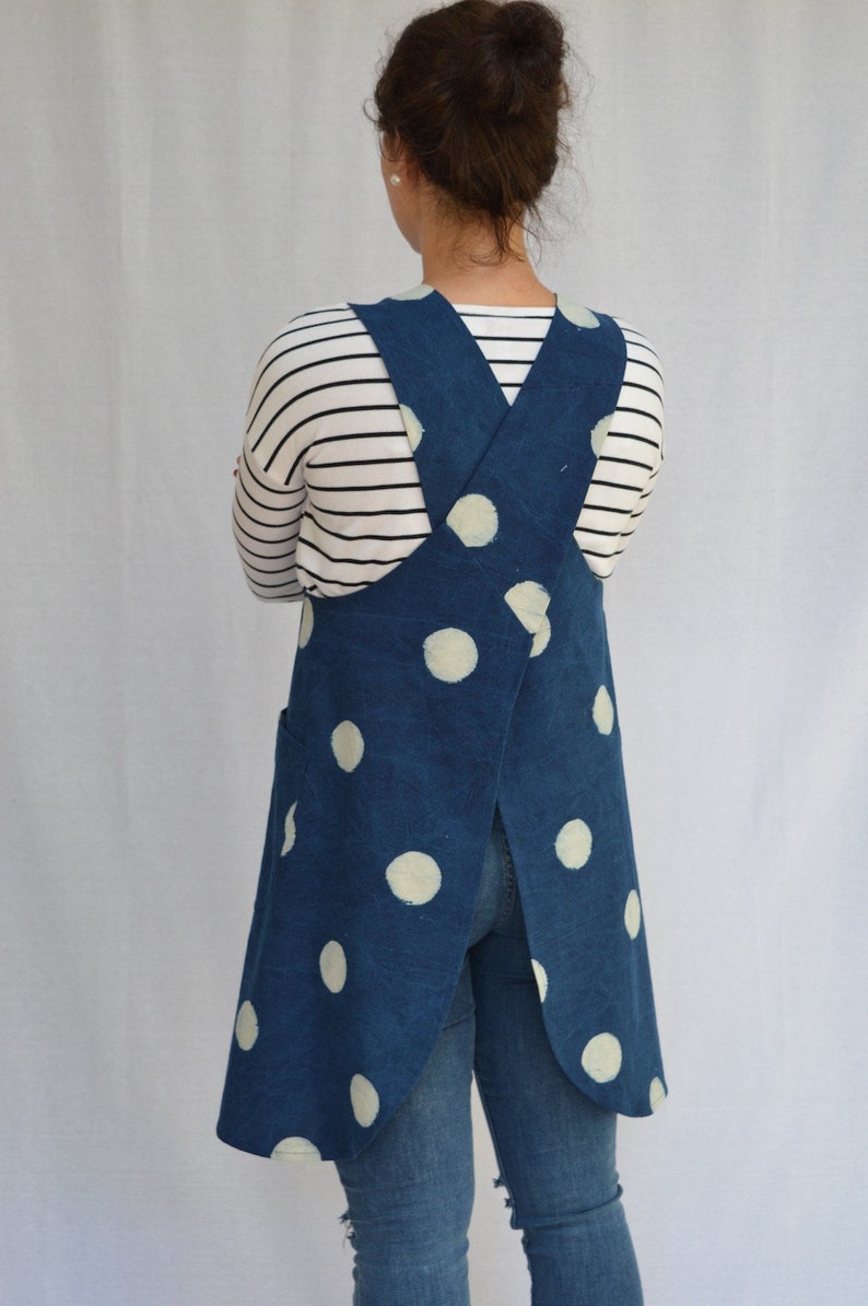 The Maria Apron Sewing Pattern. Cross-back Apron, Japanese Style Apron ...