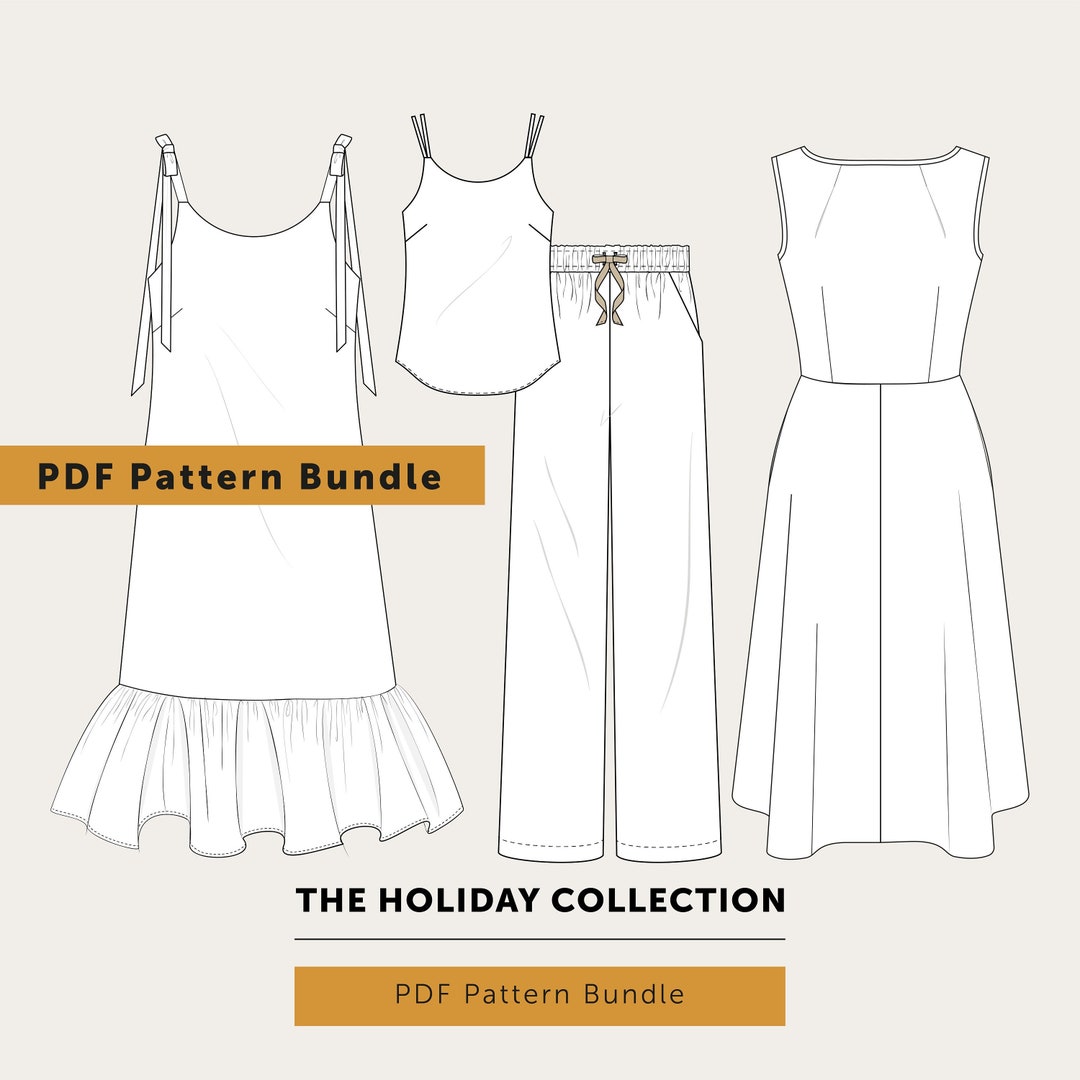 SALE - Save 15% - the Holiday PDF Pattern Collection. Indie Sewing ...