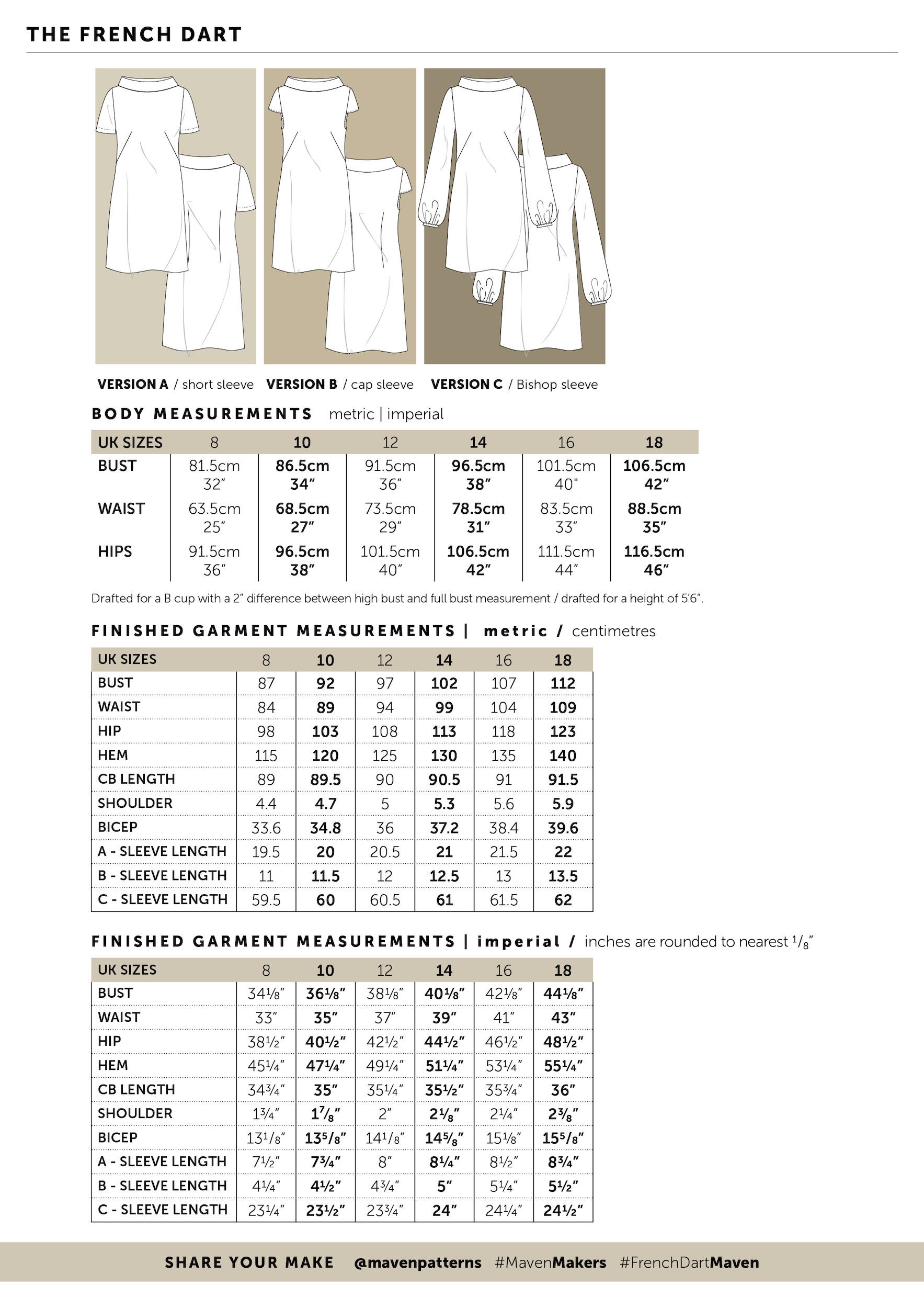 The French Dart Dress PDF Sewing Pattern. Women's Tunic - Etsy Australia