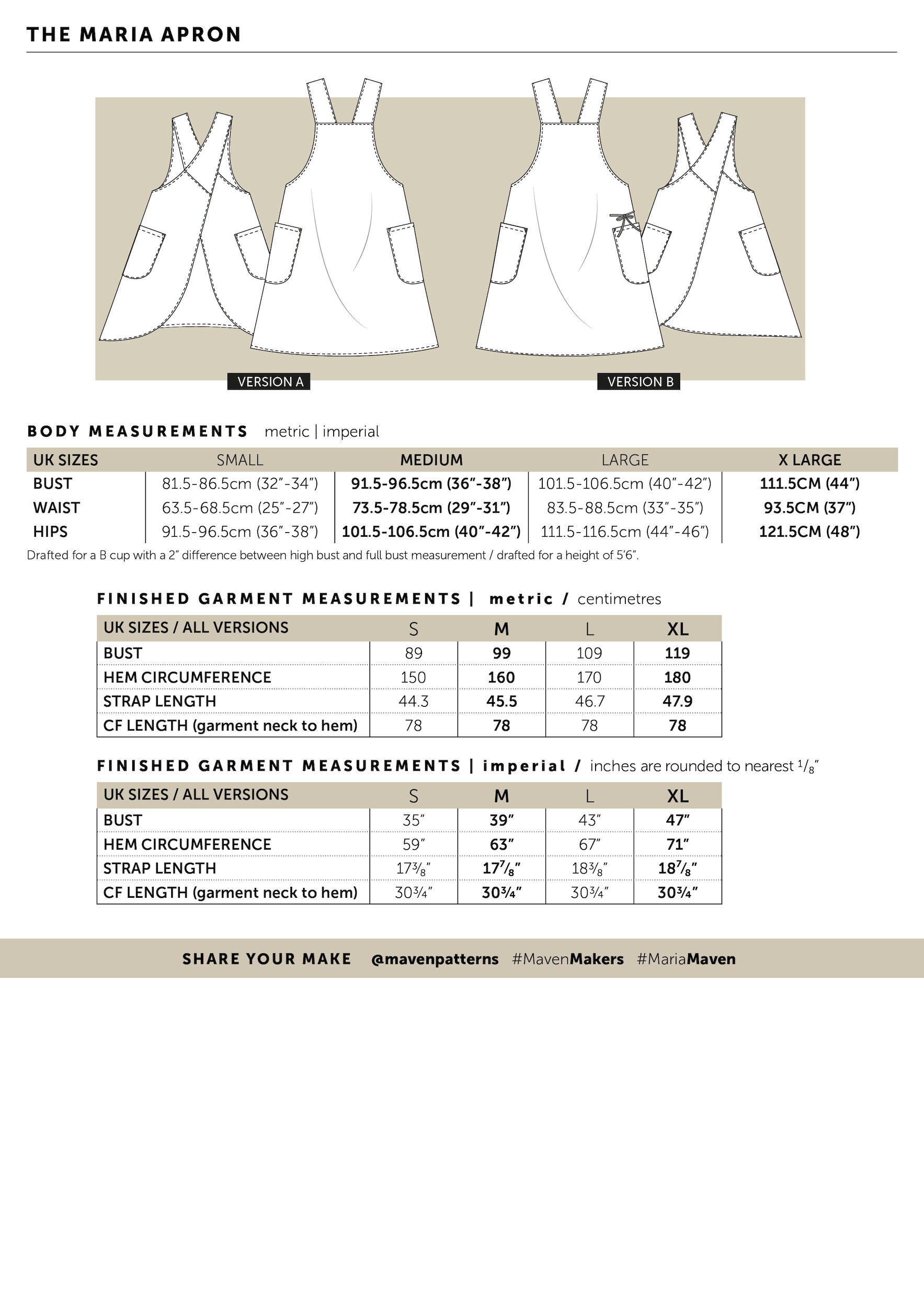 Cross-back Apron Sewing Pattern the Maria Apron PDF Pattern - Etsy ...