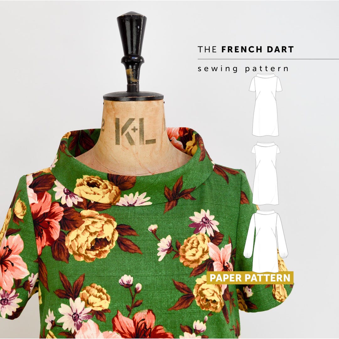 The French Dart Dress Sewing Pattern: Women's Tunic Shift Dress Paper ...