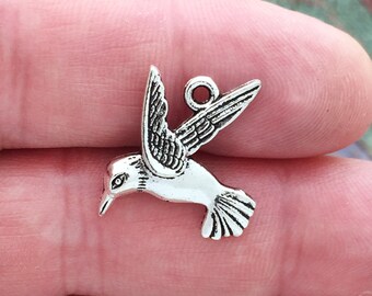 Hummingbird charms | Etsy
