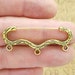 2 Gold Ornate 3 Loop Charm Holder Pin 20x46mm by TIJC SP1997 - Etsy