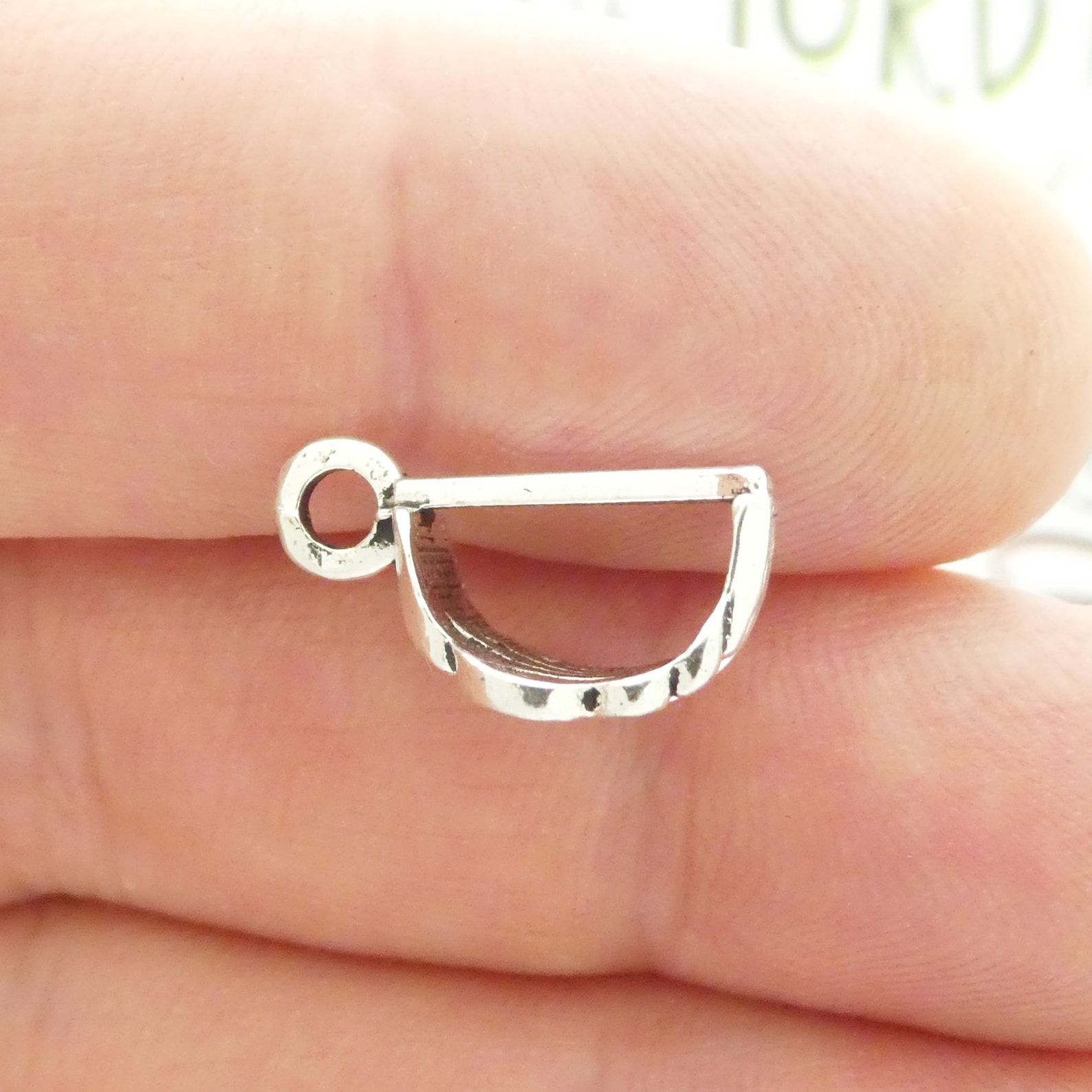 10 Ornate Silver Jewelry Bails 17x13mm by TIJC SP1873 - Etsy