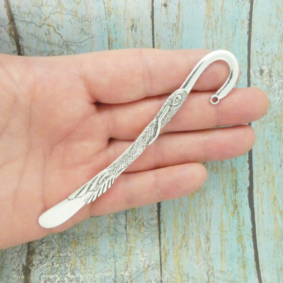 2 Silver Mermaid Bookmark Shepherd Hook by TIJC SP2047 - Etsy