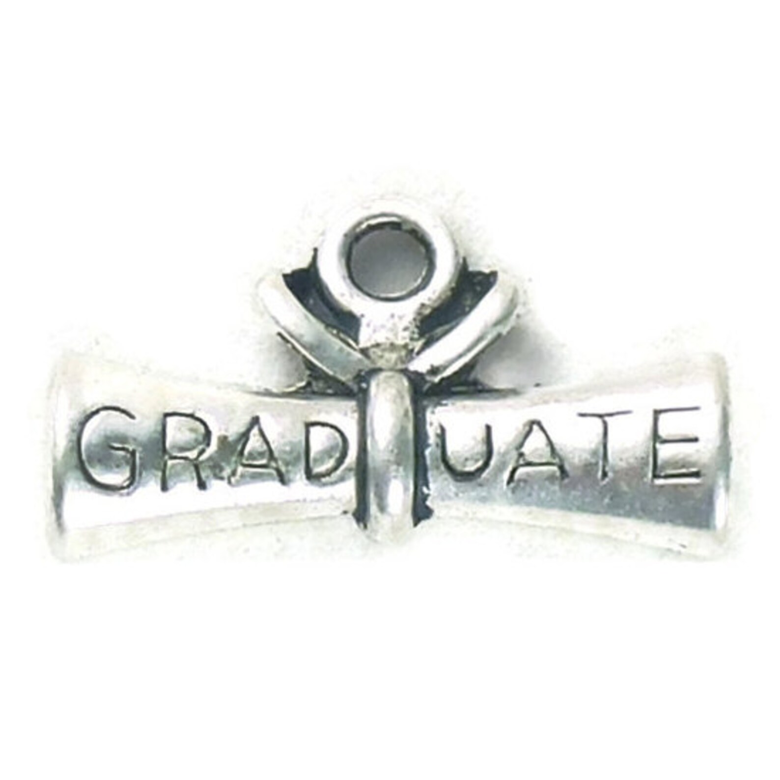 5 Silver Diploma Charm Graduation Pendant by TIJC SP1007 - Etsy
