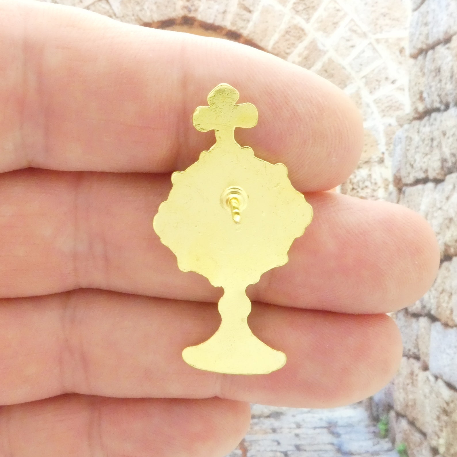 1 Gold IHS Catholic First Communion Lapel Pin 41x21mm by TIJC - Etsy