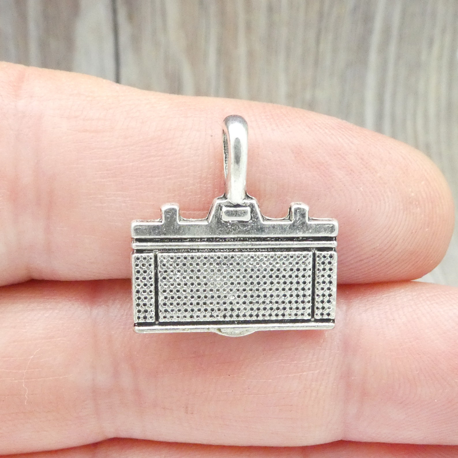 5 Silver Camera Charm With Crystal by TIJC SP0249 | Etsy