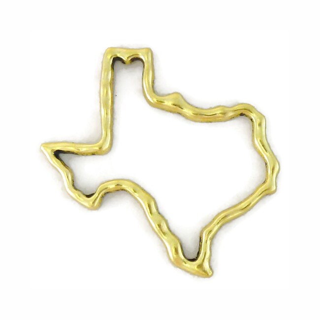 4 Gold Texas Charm Pendant by TIJC SP1112 - Etsy