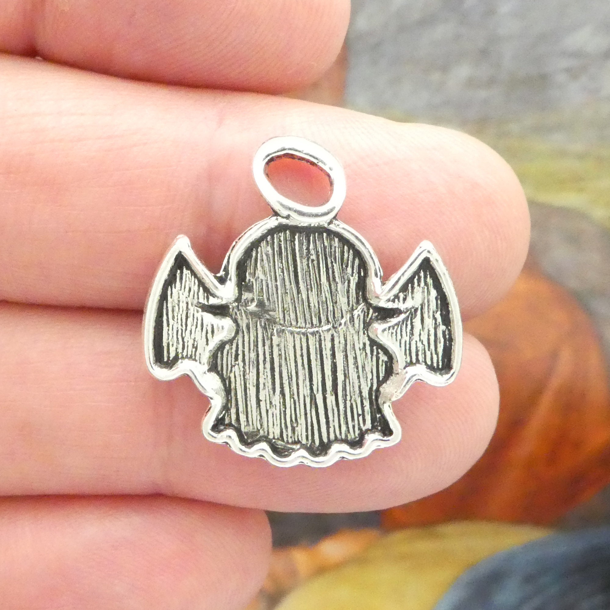 6 Love Affirmation Silver Angel Charm 26x25mm by TIJC SP0413 | Etsy