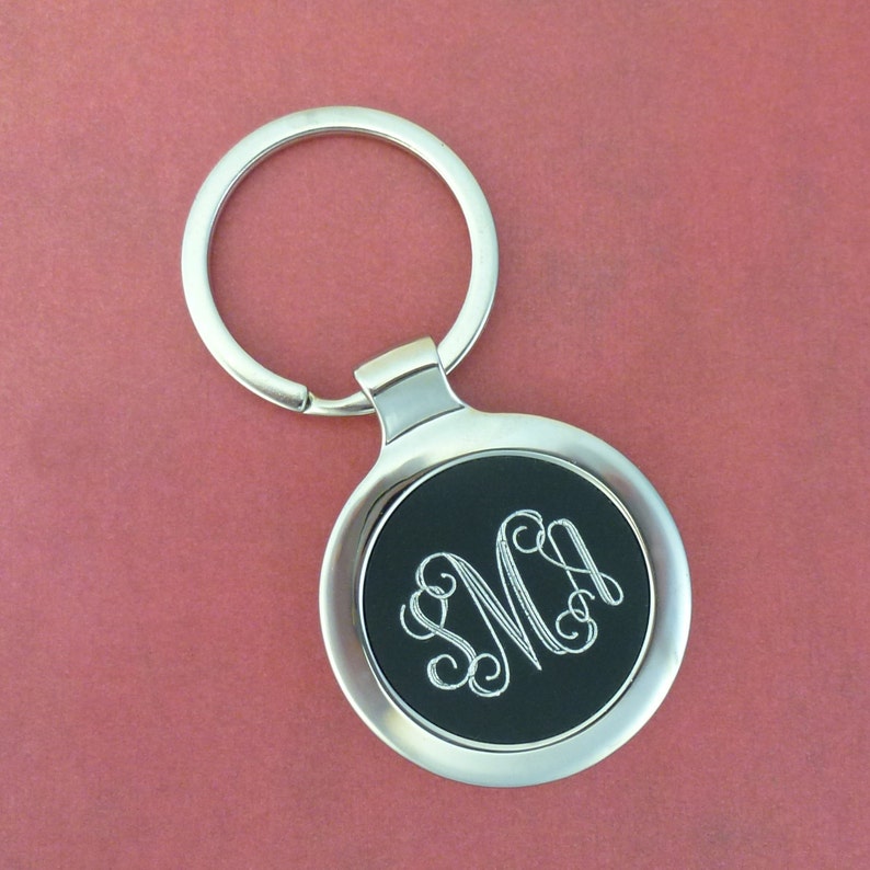 1 St Christopher Keychain With Personalized Monogram Engraved - Etsy