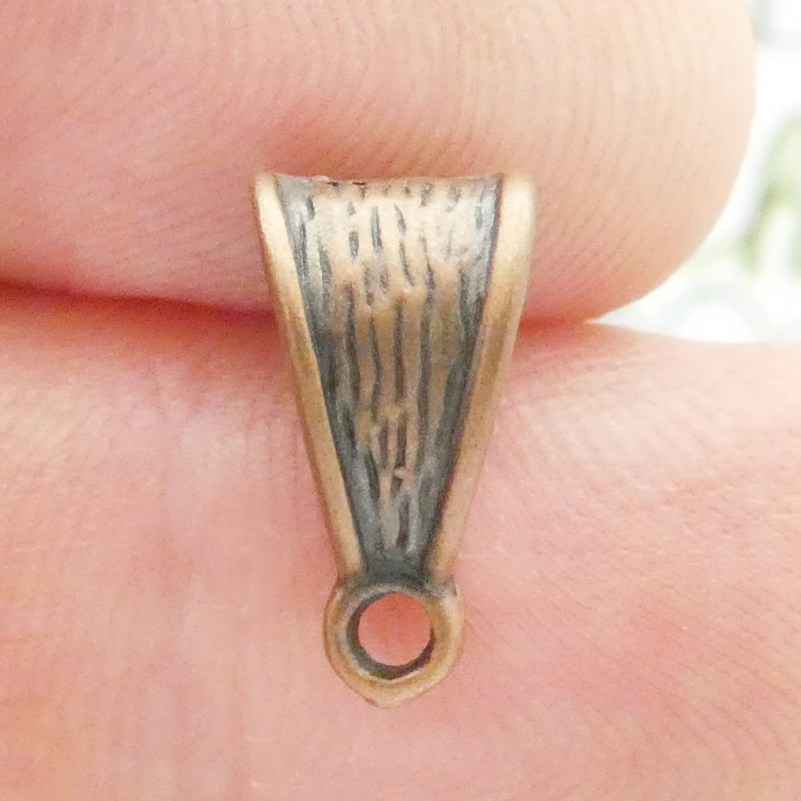 BULK 60 Copper Jewelry Bails and Necklace Findings 15x7mm by TIJC ...