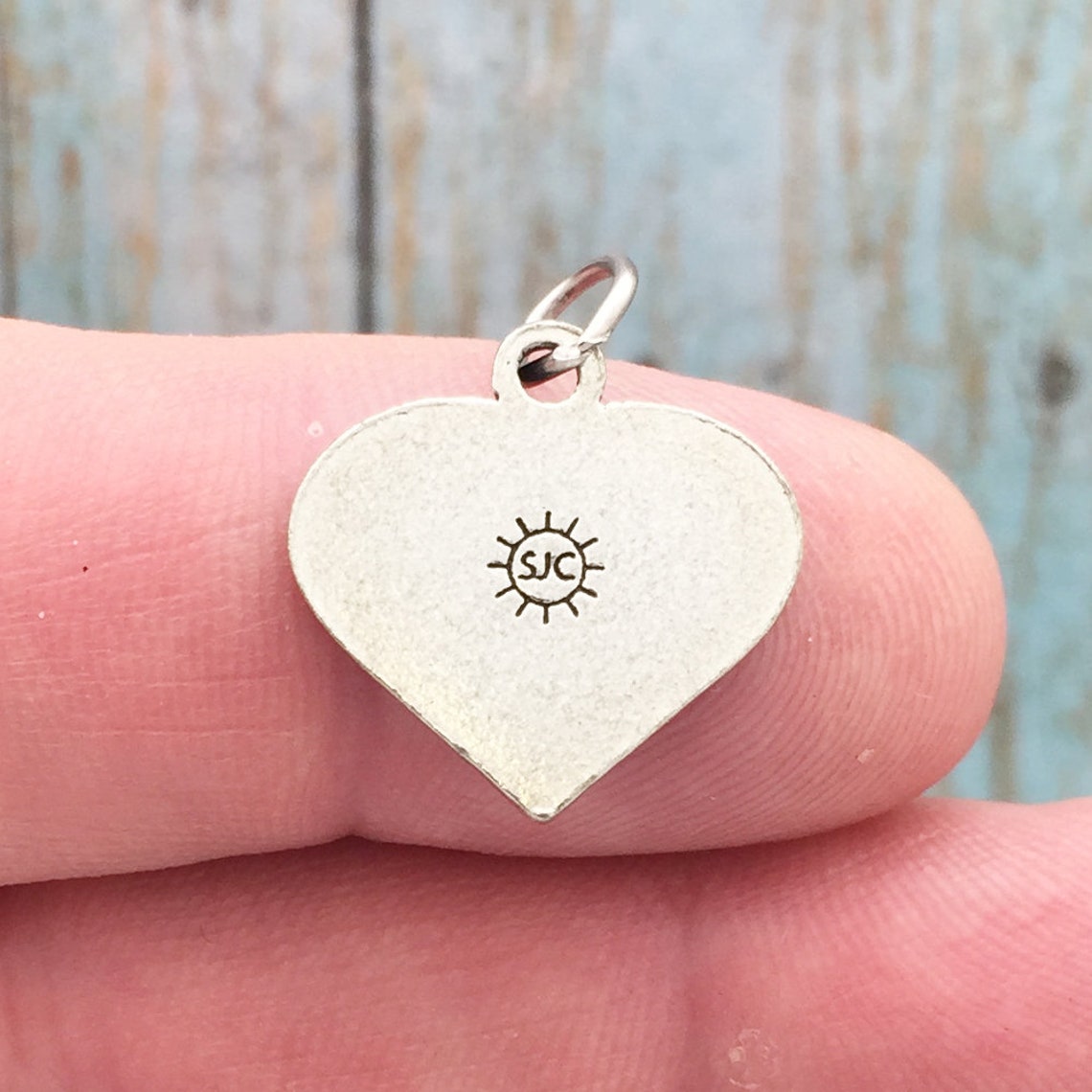 5 Silver Heart Nana Charm Pendant by TIJC SP0604 - Etsy