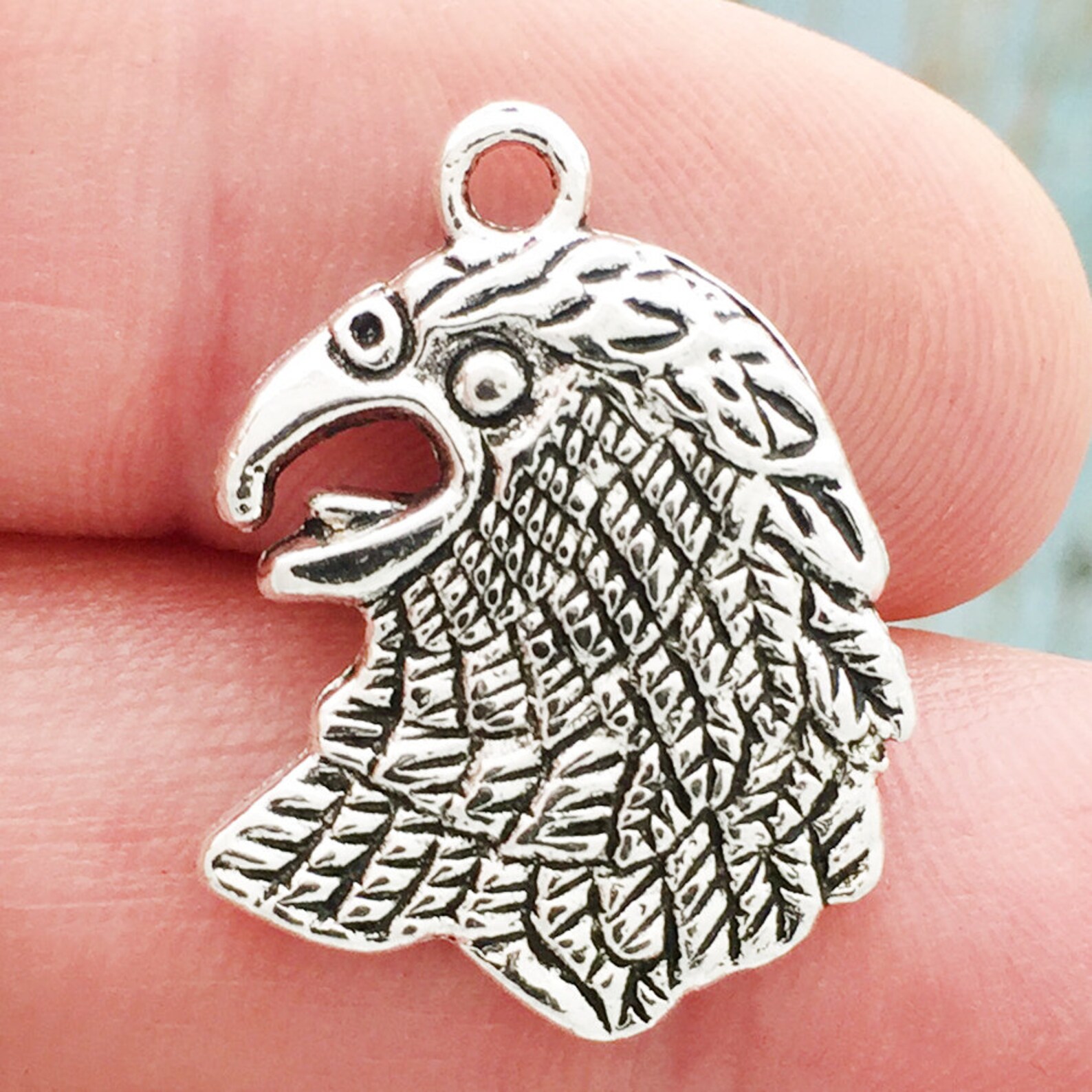 8 Falcon Charm Silver by TIJC SP0627 - Etsy