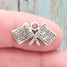 BULK 40 Silver Checkered Flag Charm by TIJC SP1010B - Etsy