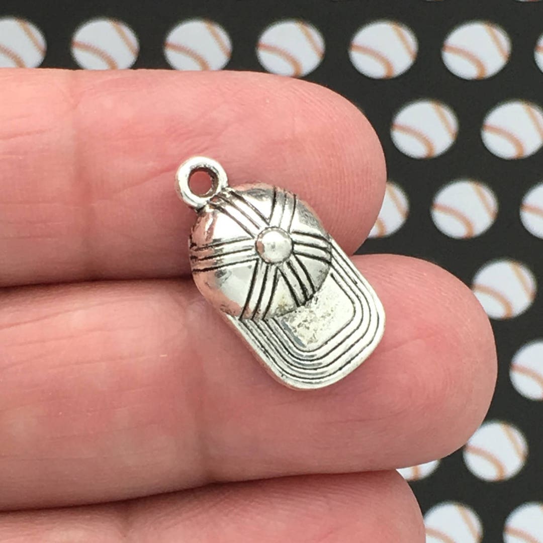 10 Baseball Cap Charm Silver by TIJC SP0080 - Etsy