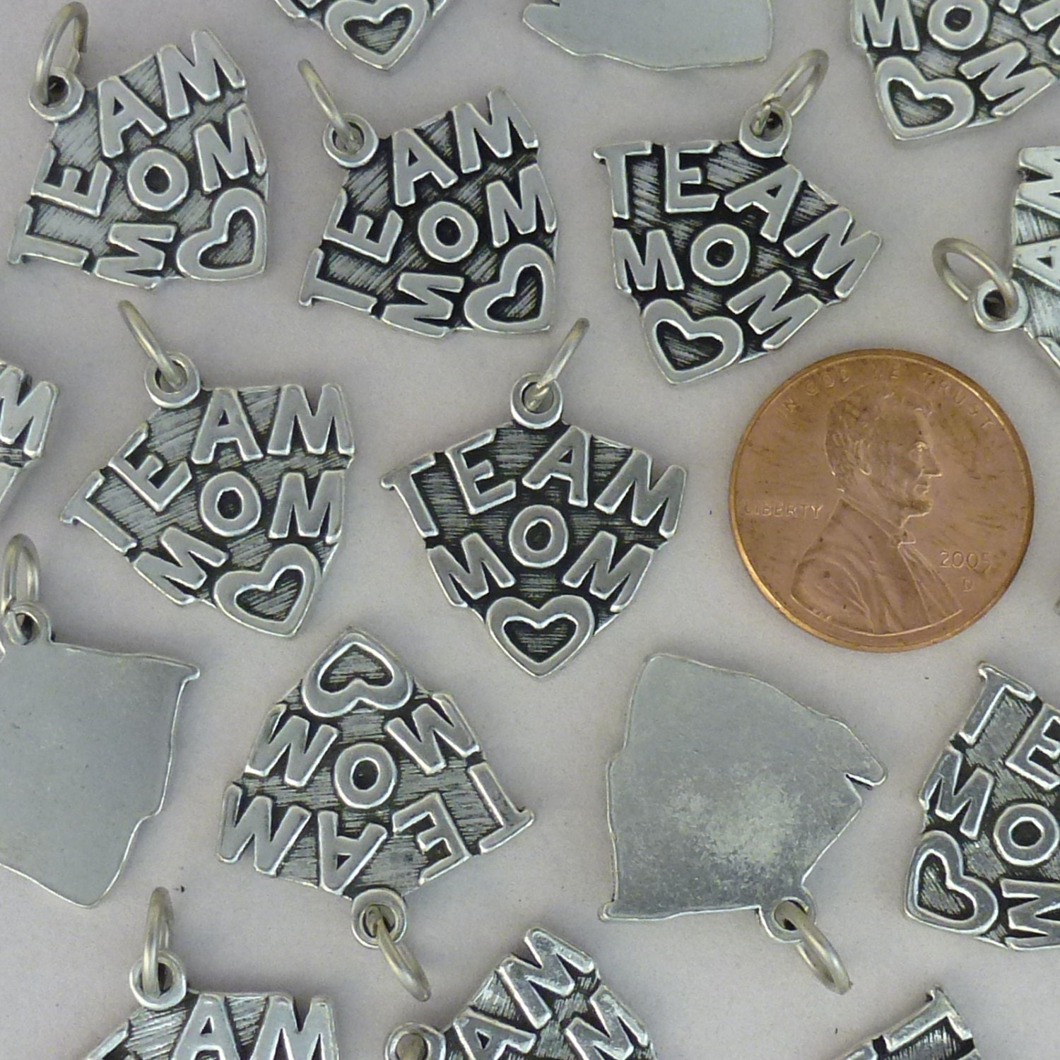 5 Team Mom Charm Silver 19x19mm by TIJC SP0462 - Etsy