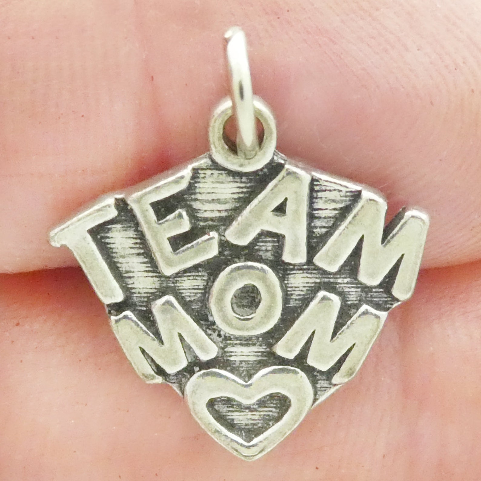 5 Team Mom Charm Silver 19x19mm by TIJC SP0462 - Etsy