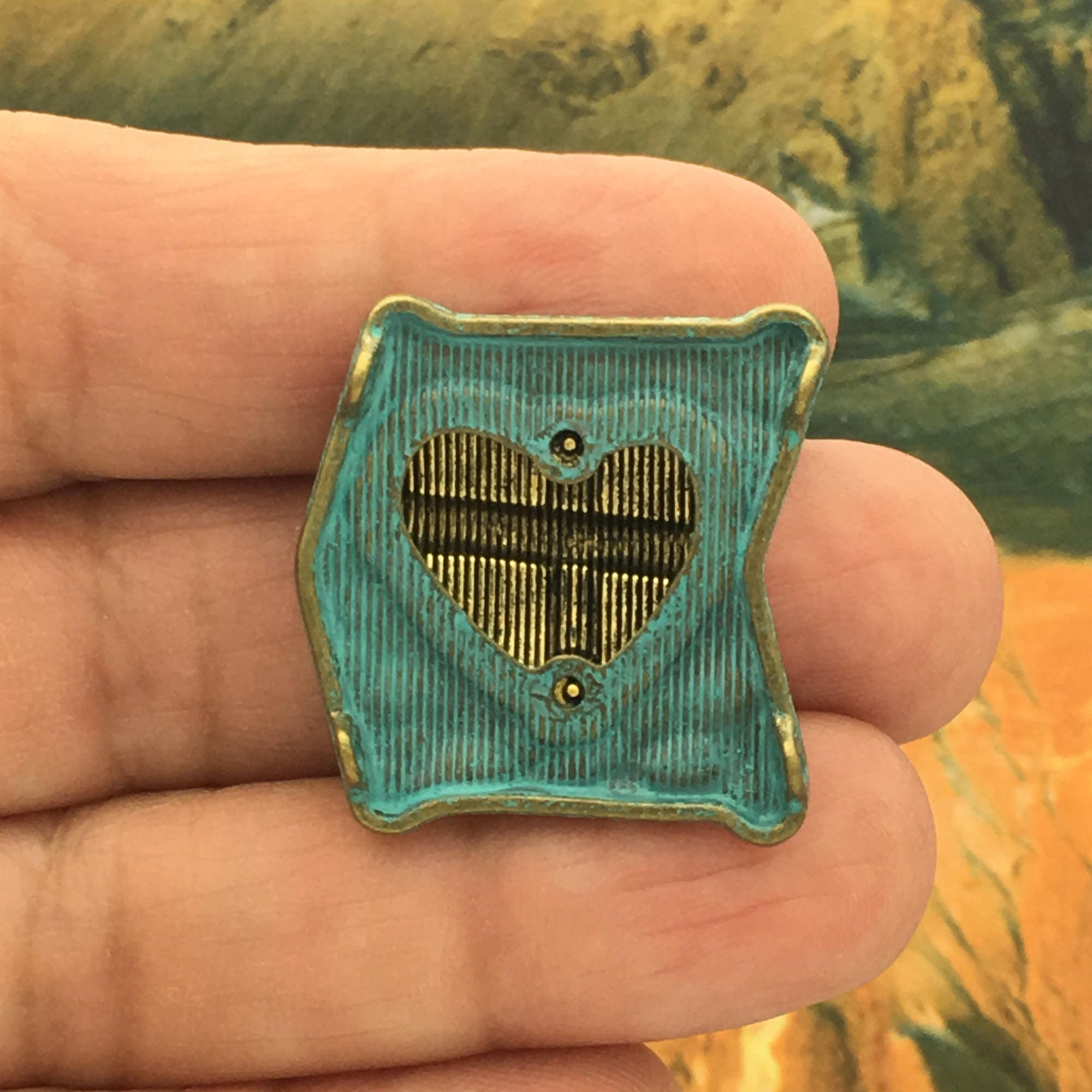 2 Heart Charm Bracelet Connector Gold by TIJC SP1195 | Etsy