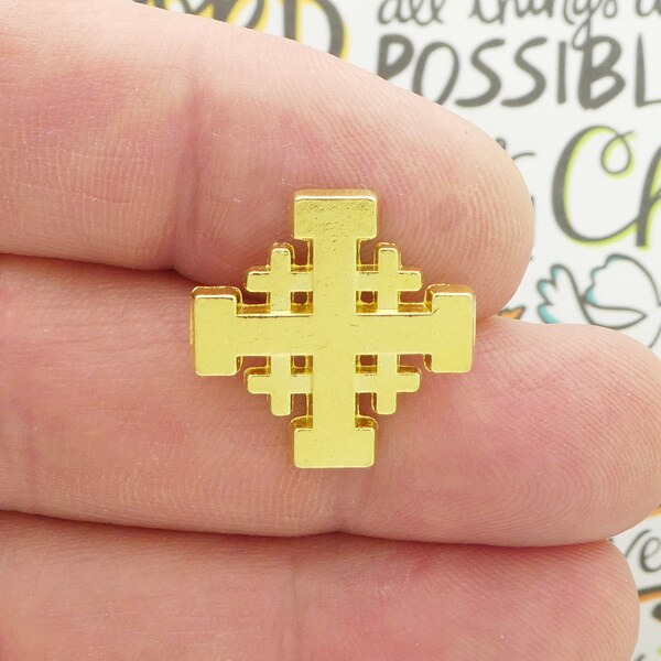 Jerusalem Gold Cross - Etsy