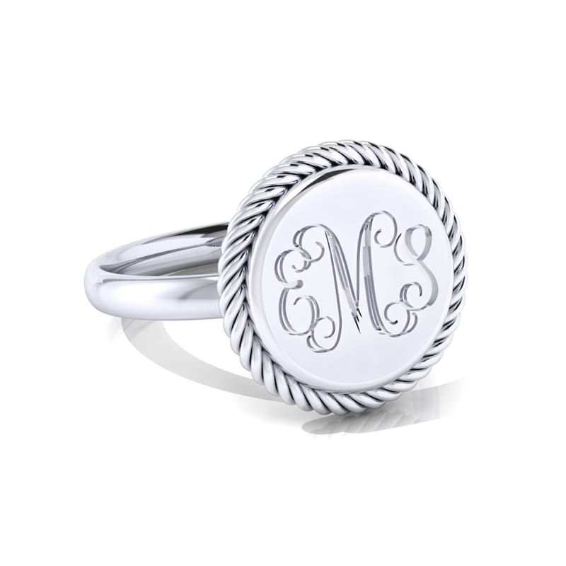 Monogram Ring - Etsy