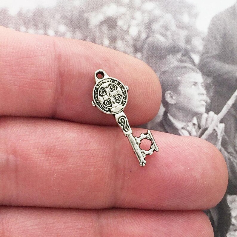 Bulk 60 Key Charm St Benedict Medal by TIJC SP1236B | Etsy