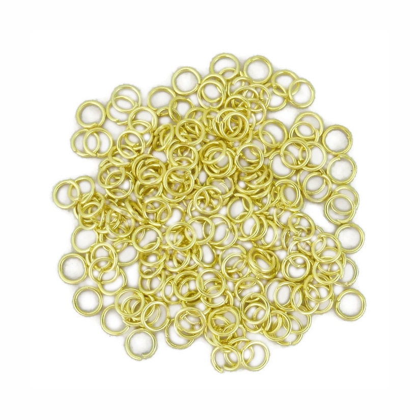 250 Pieces Gold 6mm Open Jump Rings Bulk 1x6mm 18 Guage by TIJC Gpjr1x6 ...