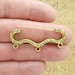 2 Gold Ornate 3 Loop Charm Holder Pin 20x46mm by TIJC SP1997 - Etsy