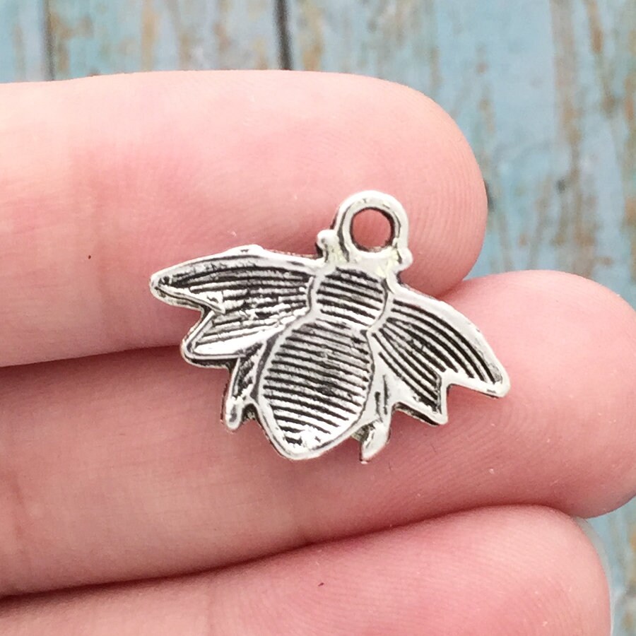 BULK 30 Honey Bee Charm Silver by TIJC SP1725B - Etsy