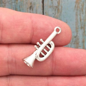 4 Trumpet Charm Silver by TIJC SP0764 - Etsy