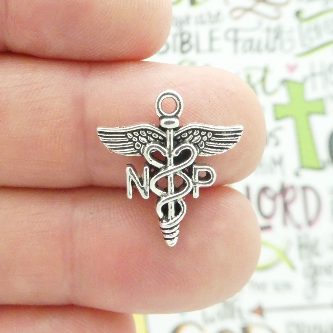 6 NP Caduceus Medical Charm Silver by TIJC SP1984 - Etsy UK