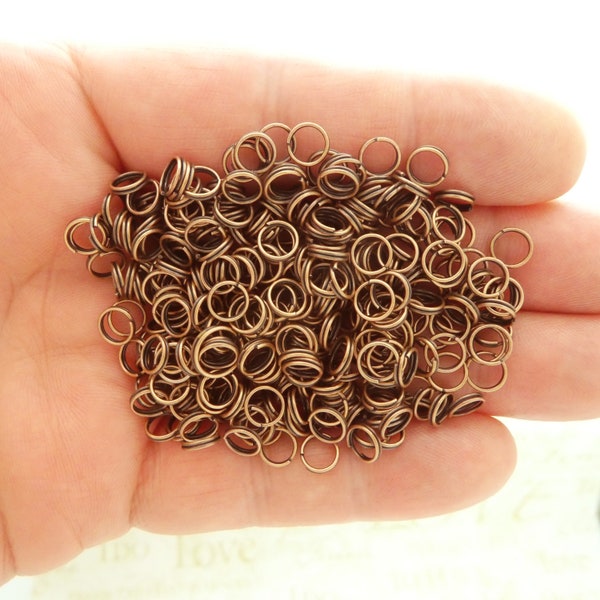 Copper Split Rings - Etsy