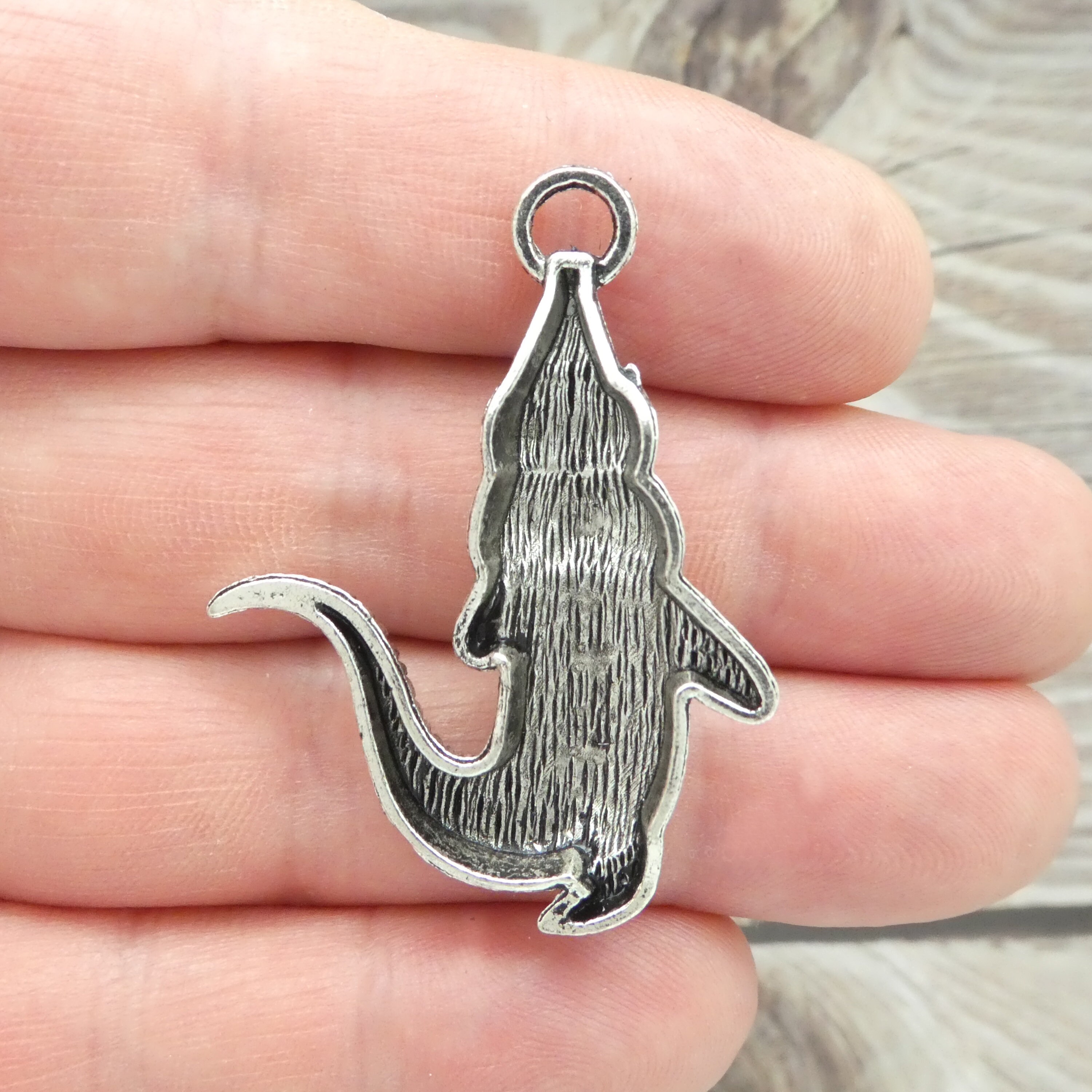 BULK 12 Silver Gator Charm Alligator Pendant Large by TIJC SP0662B - Etsy