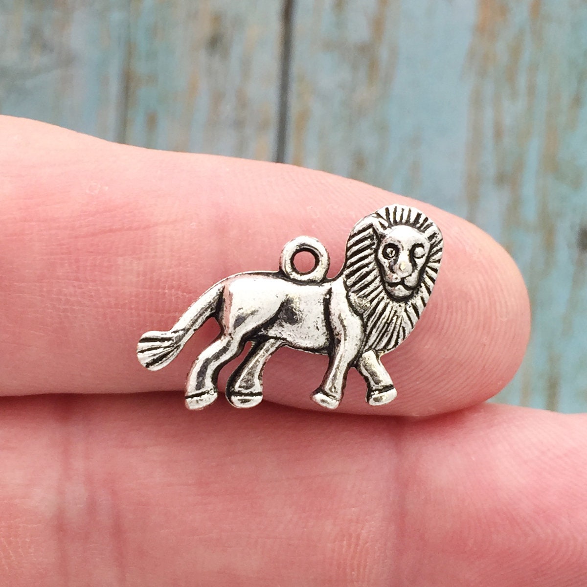 6 Silver Lion Charm Small by TIJC SP0580 - Etsy