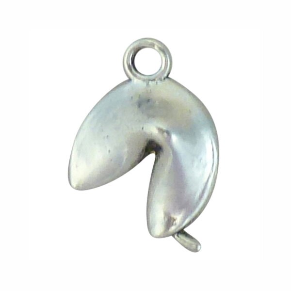 5 Fortune Cookie Charm Silver 18x13mm by TIJC SP1191 - Etsy