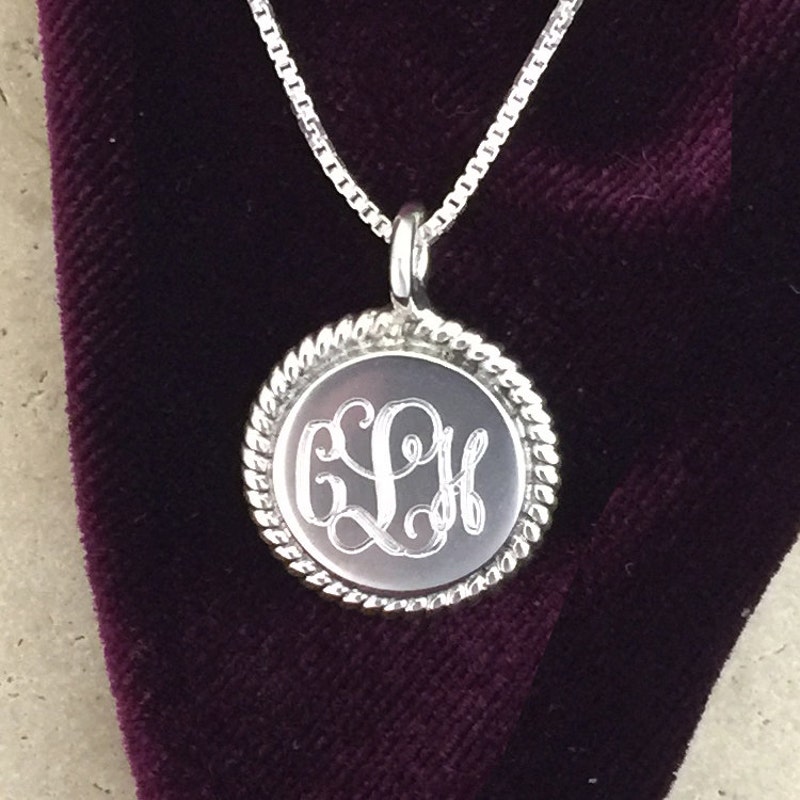 Monogram Pendants - Etsy