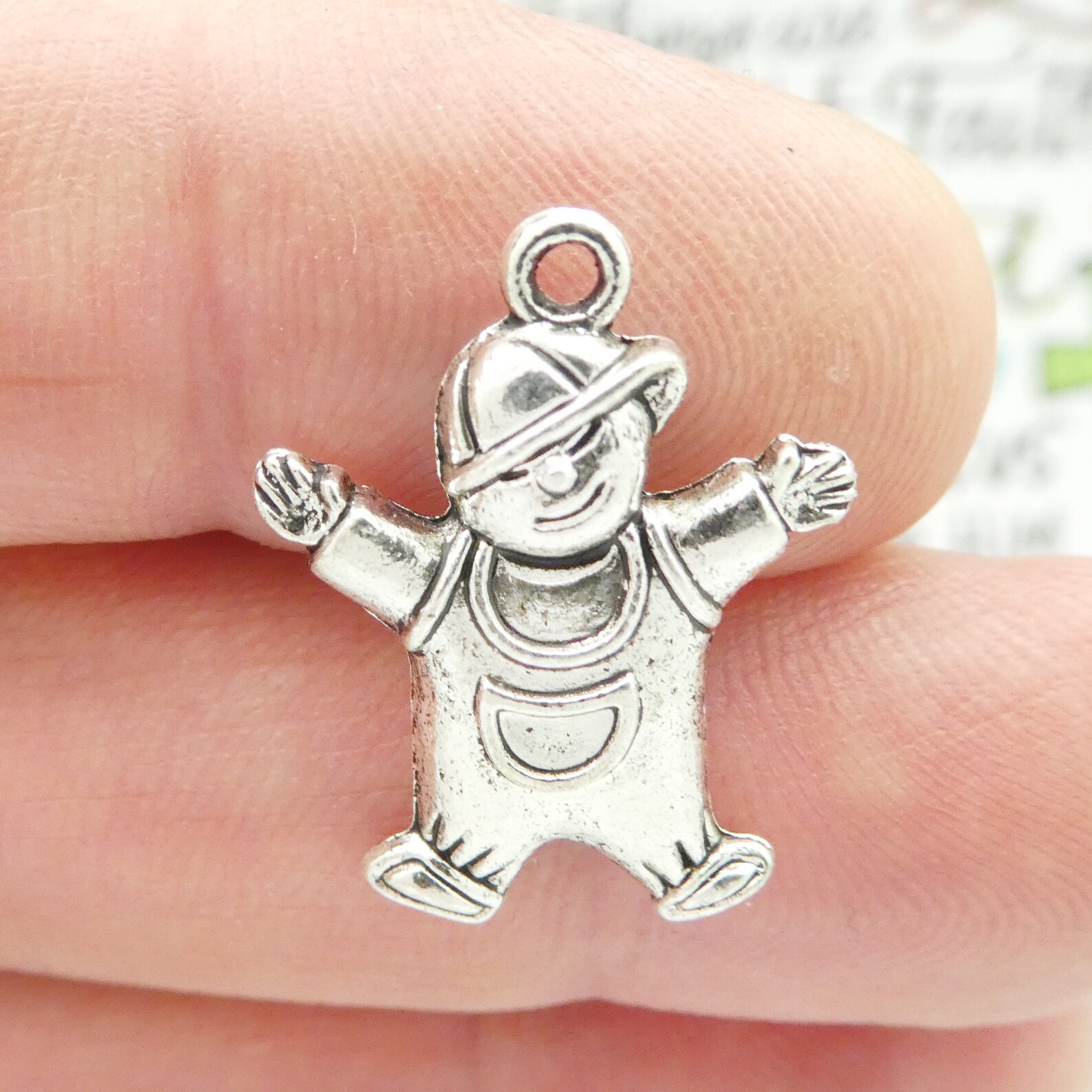 12 Little Boy Charm Pendant Silver by TIJC SP0667 - Etsy