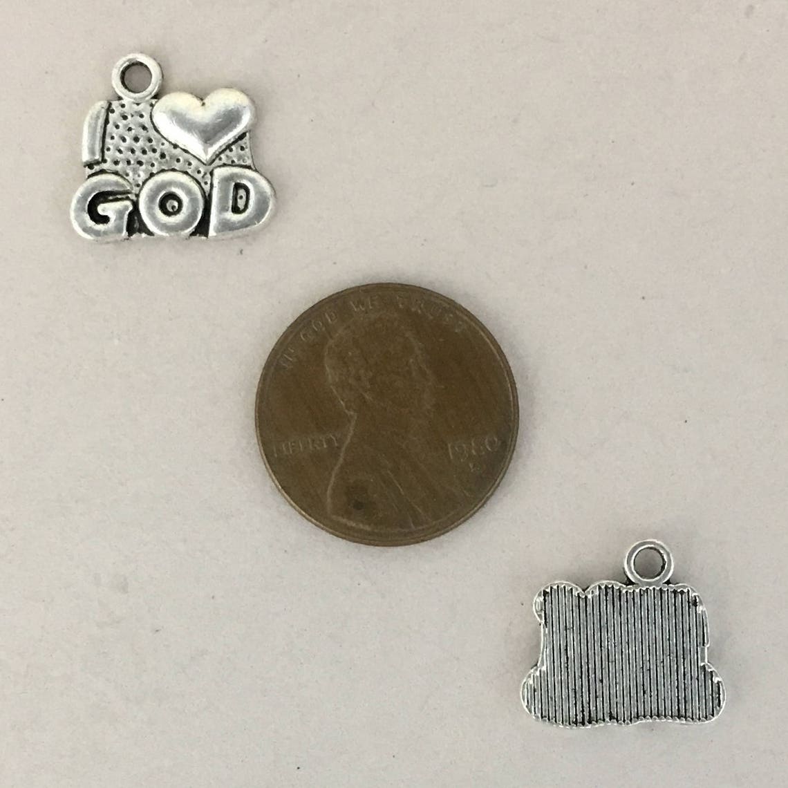 BULK 40 I Love God Charms by TIJC SP0944B - Etsy