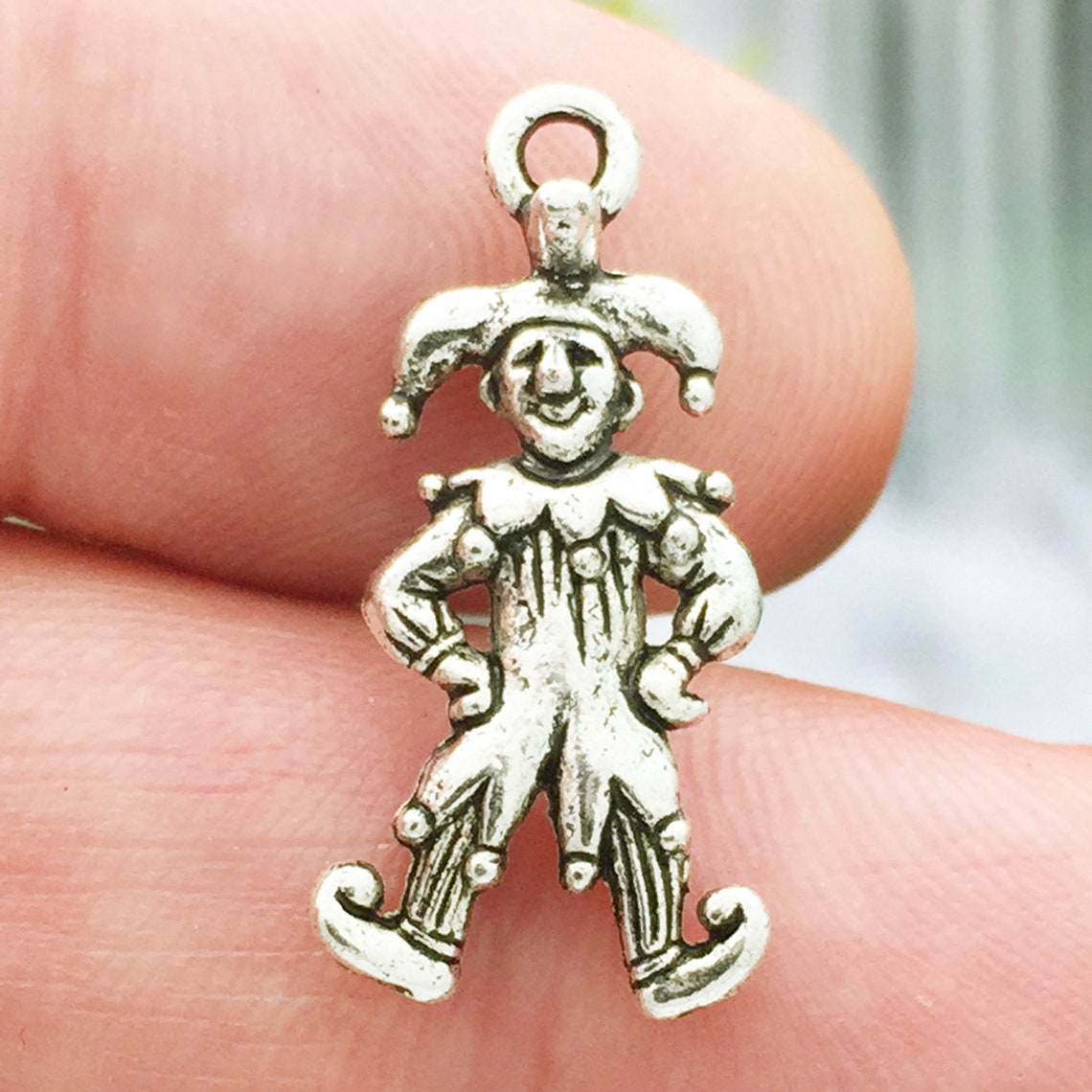 6 Jester Charm Joker Pendant by TIJC SP1322 - Etsy